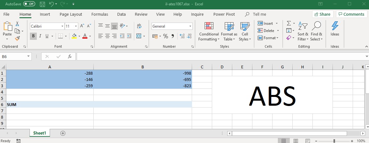The ABS Function – Excelpedia