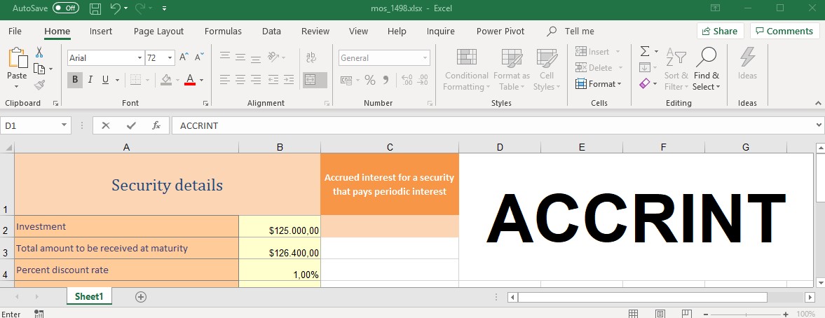 The ACCRINT Function – Excelpedia