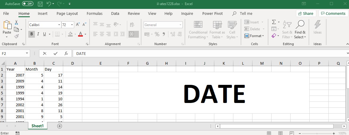 The DATE Function – Excelpedia