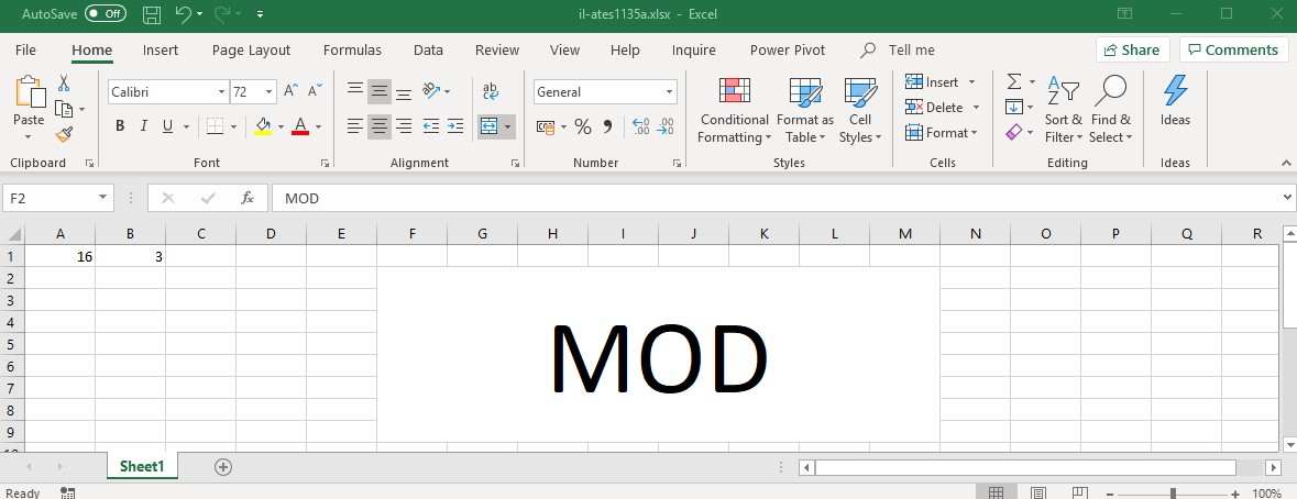 The MOD Function – Excelpedia