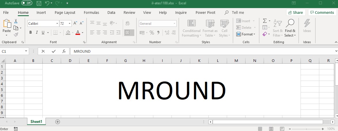 The MROUND Function – Excelpedia