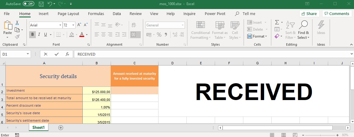 The RECEIVED Function – Excelpedia