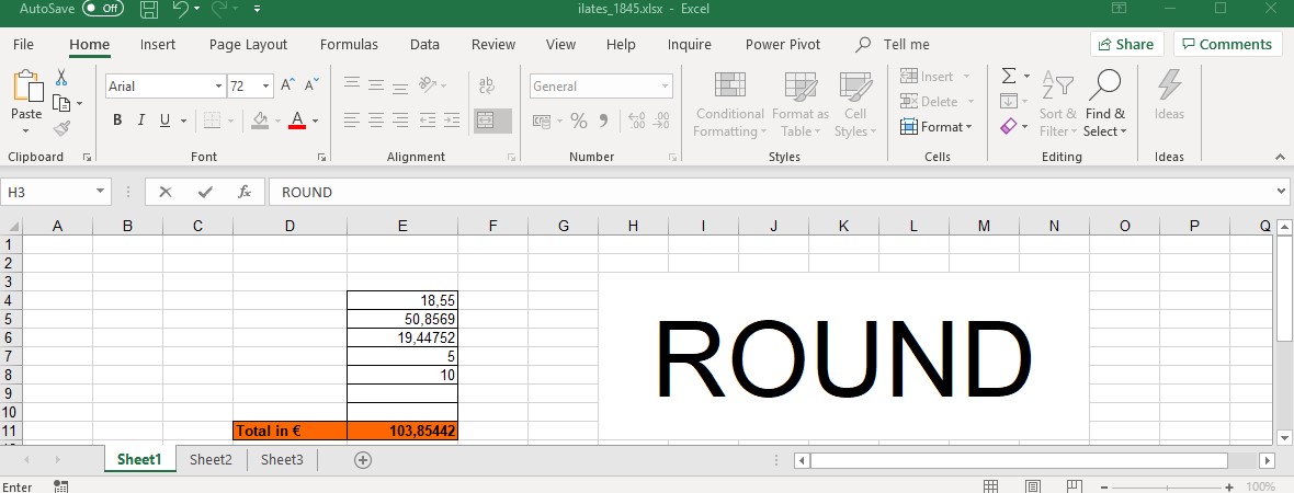 The ROUND Function – Excelpedia