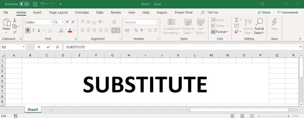 The SUBSTITUTE Function – Excelpedia