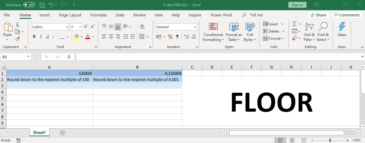 The FLOOR Function – Excelpedia