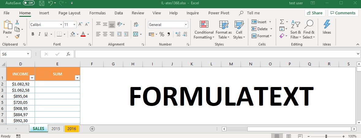 The FORMULATEXT Function – Excelpedia