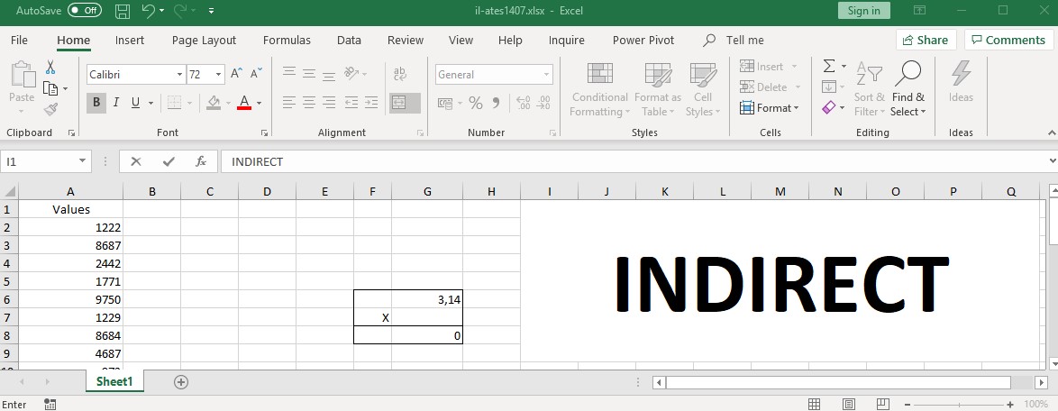 Learning The Excel Indirect Function