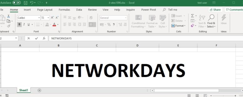 The NETWORKDAYS Function Excelpedia