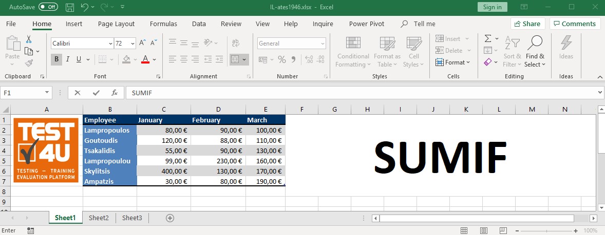 The SUMIF Function – Excelpedia